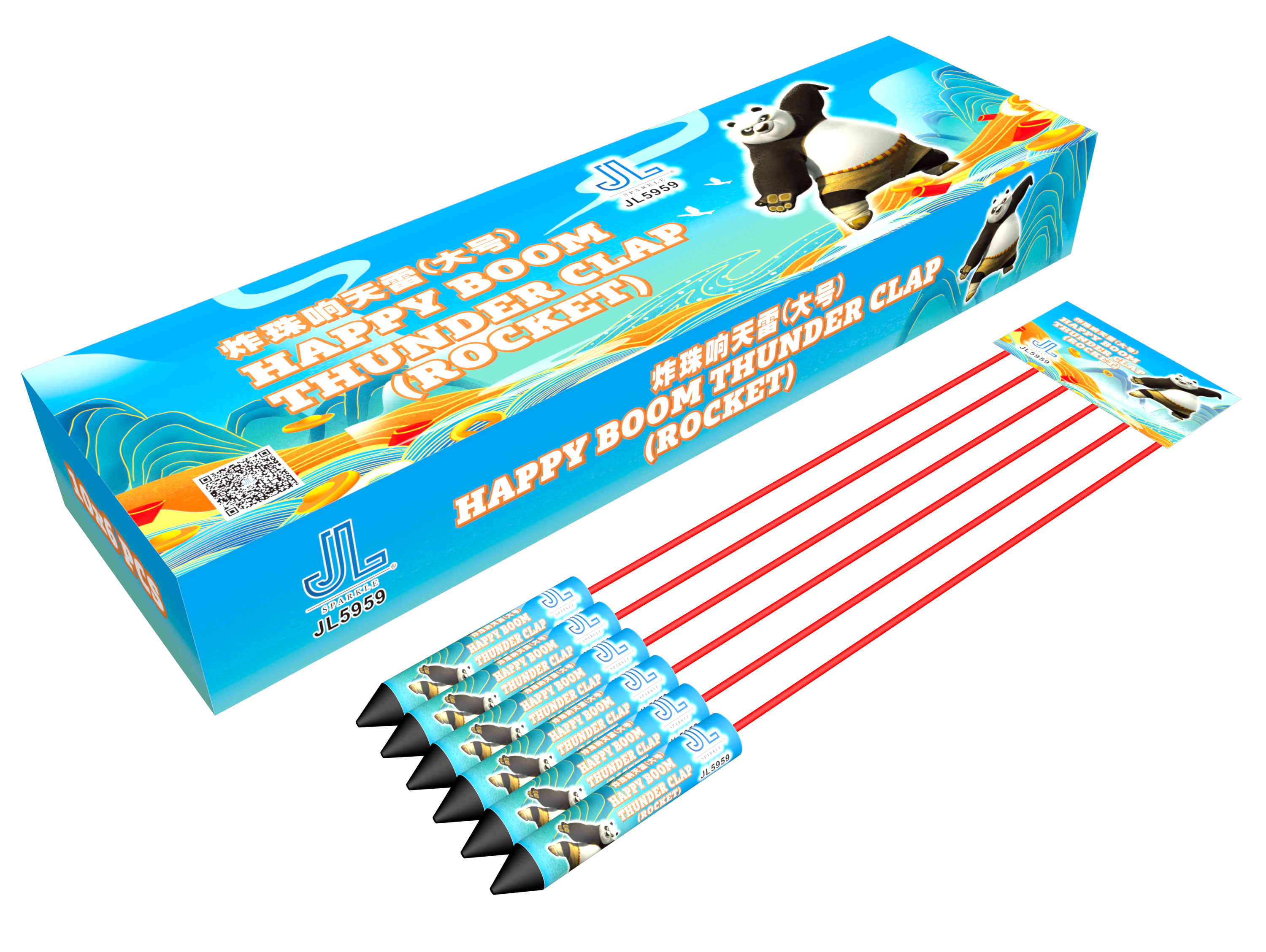 Happy Boom Thunder Clap (Rocket) 30/10/6 – JL Sparkle