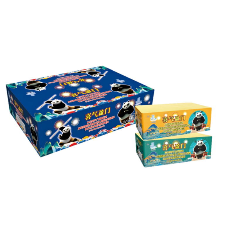 Happy Boom Assorted Celebration Cake Repeater (4″168 Shoot) W Shape ...