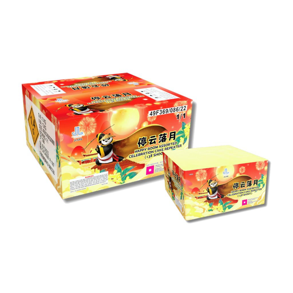 HAPPY BOOM ASSORTED CELEBRATION CAKE REPEATER (138 SHOOT) 4/1 – JL Sparkle