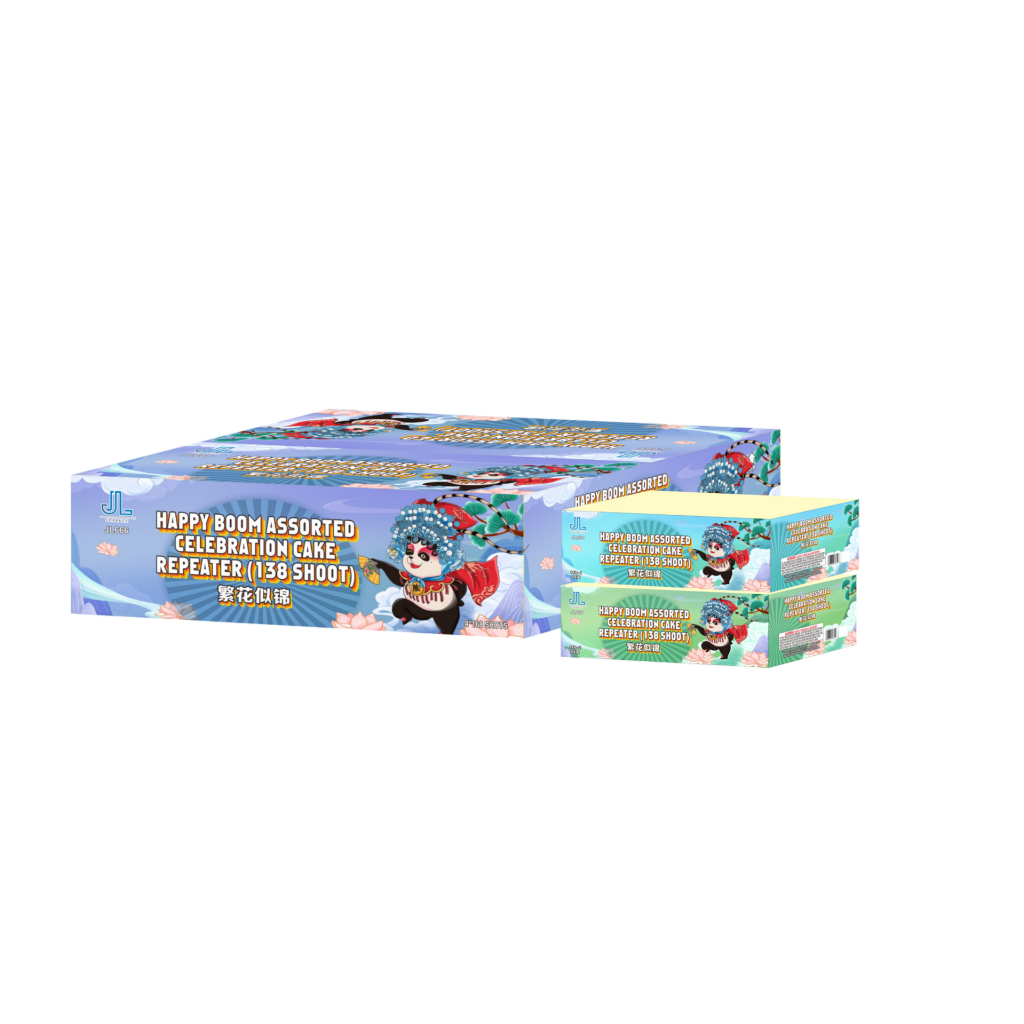 HAPPY BOOM ASSORTED CELEBRATION CAKE REPEATER (138 SHOOT) 4/1 – JL Sparkle